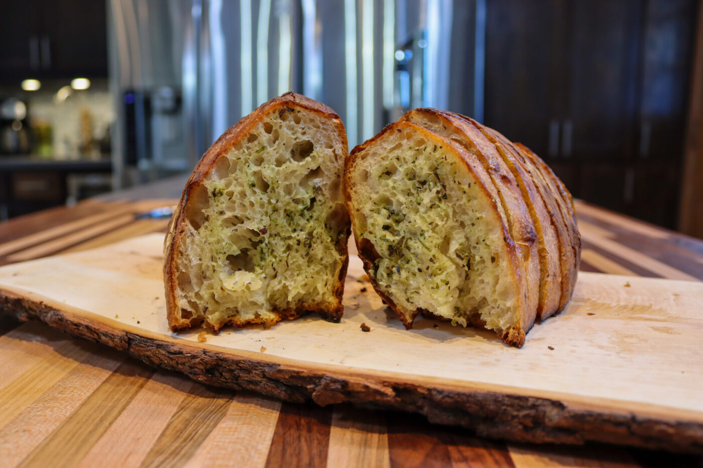 Twice-baked Herb Bread - CookingHub
