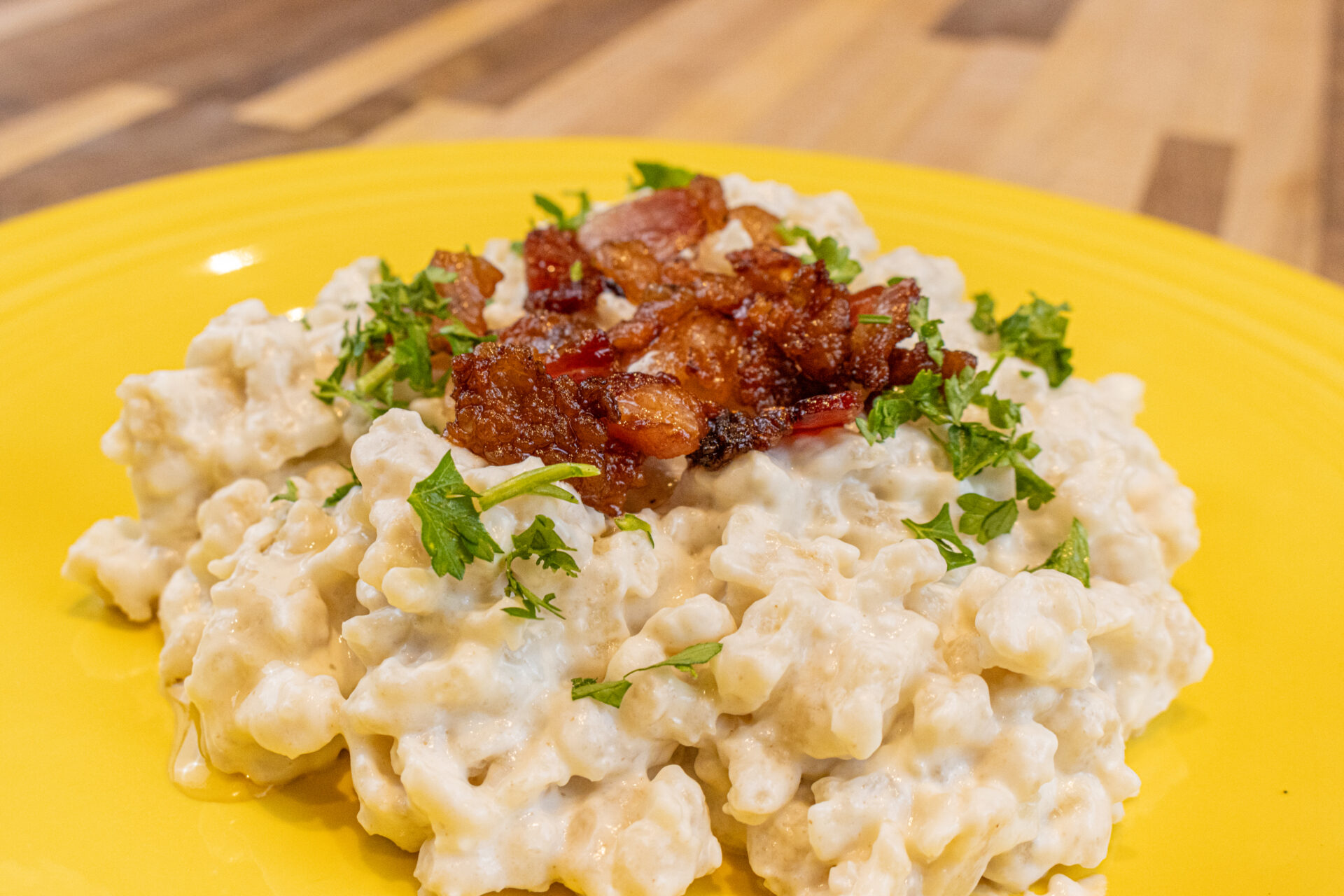 Halušky with Cream Cheese and Bacon - CookingHub